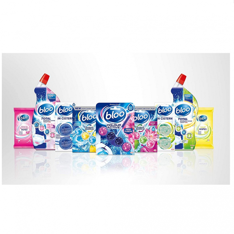 Bloo Solid Toilet Rim Block Power Active Lemon 50g - Global Brands